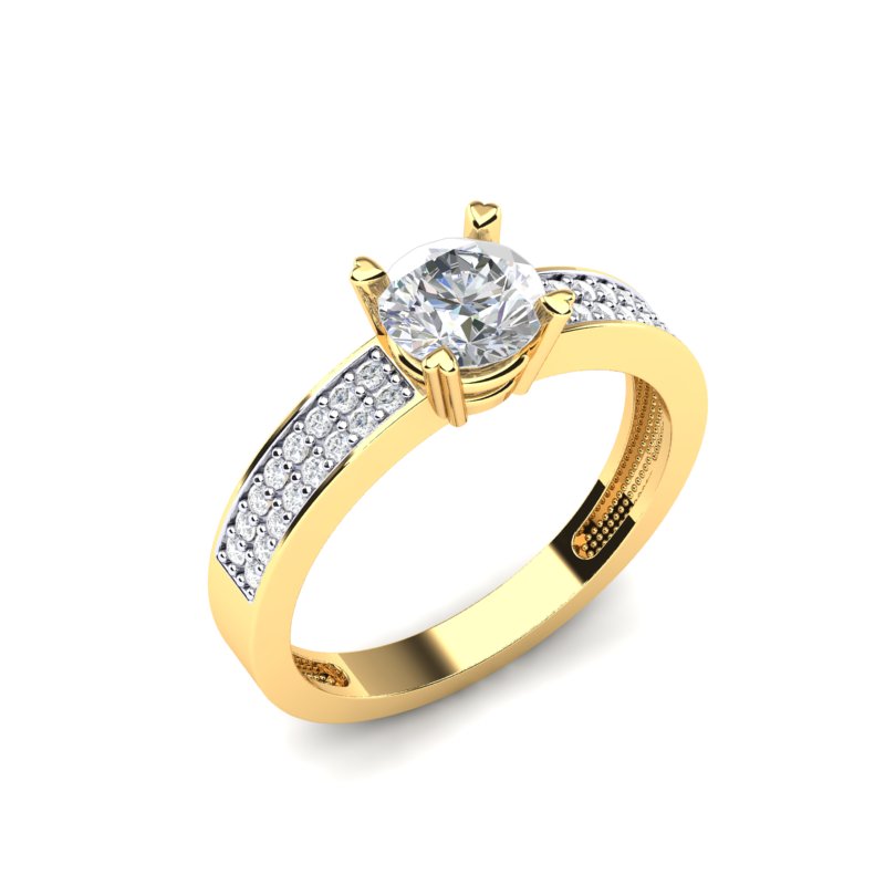 Zlatni prsten sa cirkonima Vetta