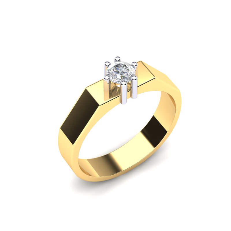 Zlatni prsten sa cirkonom Dewa