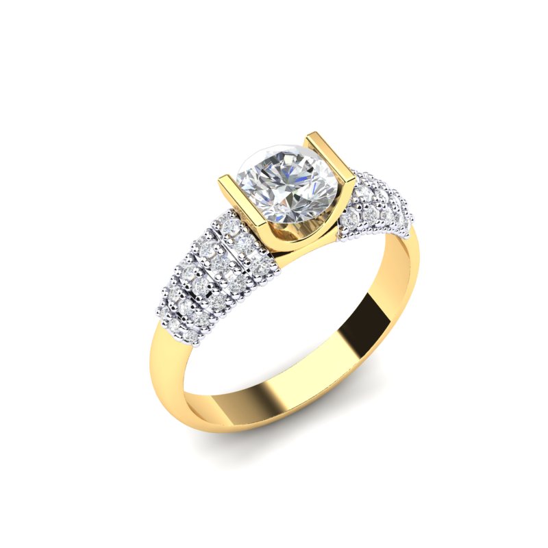 Zlatni prsten sa cirkonima Adelinda