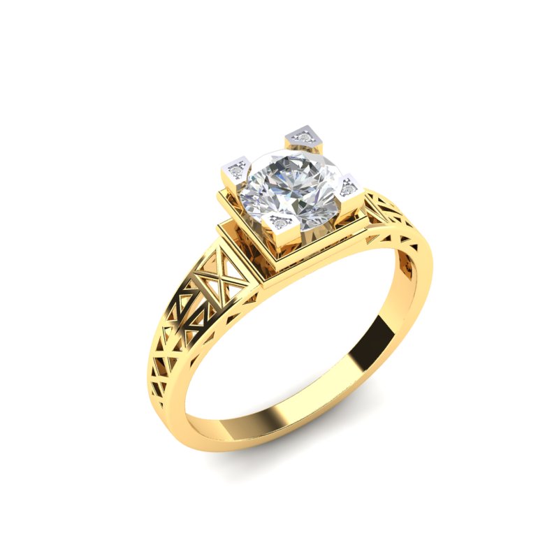 Zlatni prsten sa cirkonima Danya