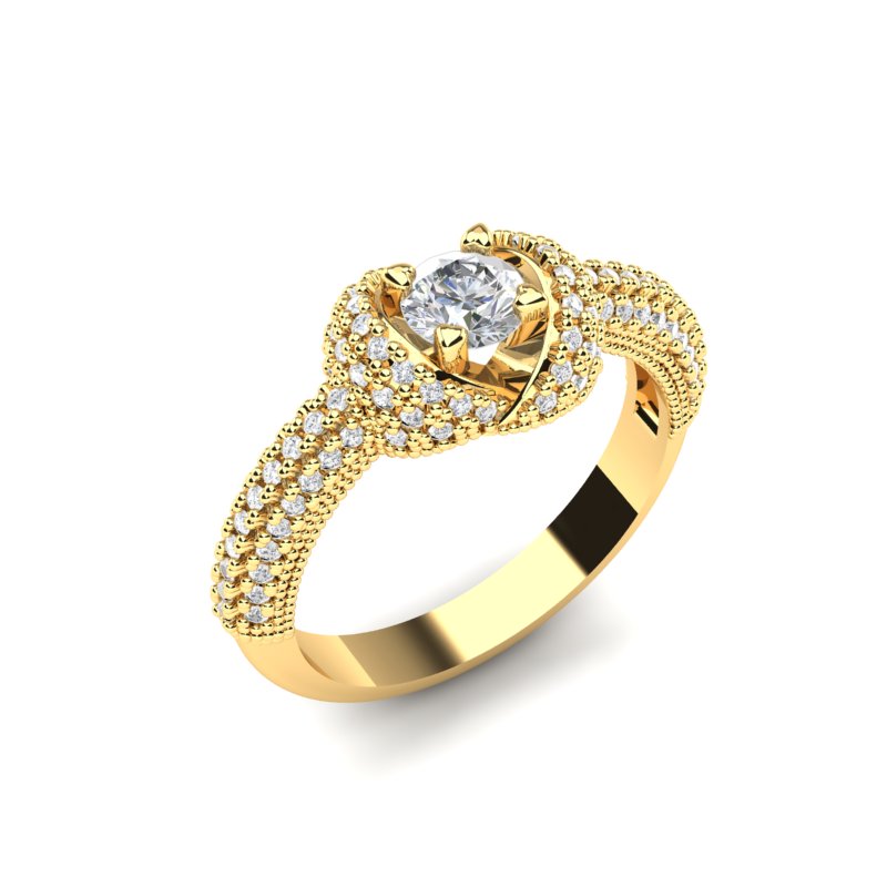 Zlatni prsten sa cirkonima Theodosia