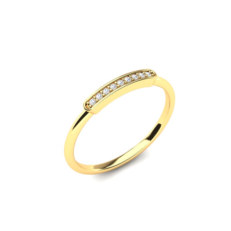 Zlatni prsten sa Dijamantom Kaja