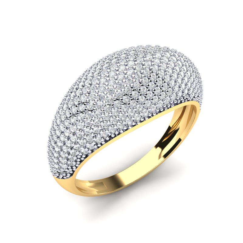 Zlatni prsten sa cirkonima Anis