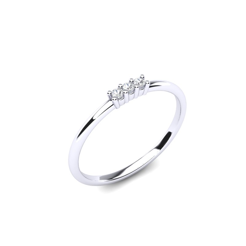 Prsten od belog zlata sa dijamantom Vita