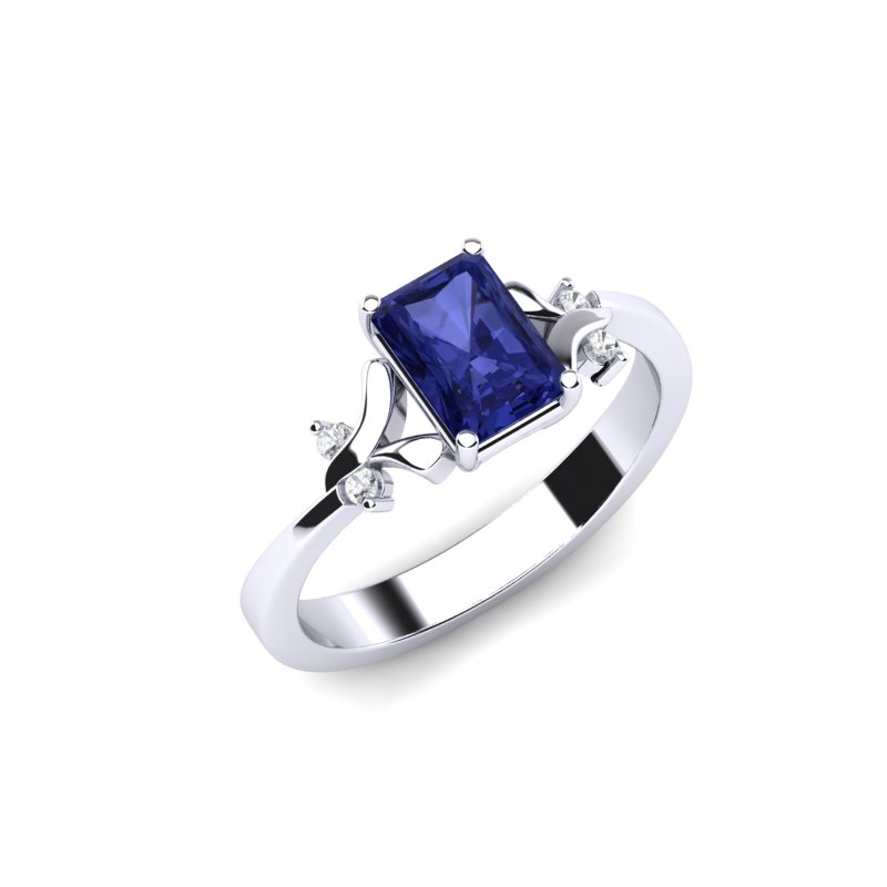 Verenički prsten sa Tanzanitom i dijamantom Beta