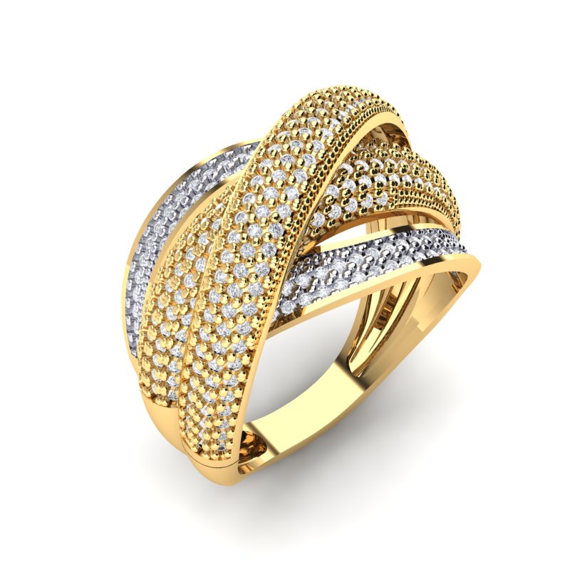 Zlatni prsten sa cirkonima Merima