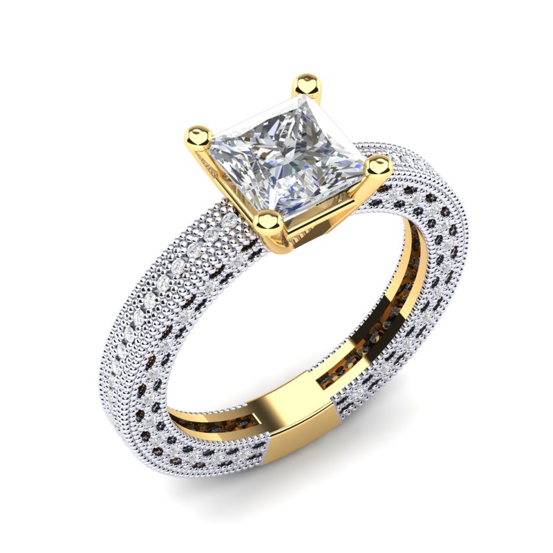 Zlatni prsten sa cirkonima Dilara