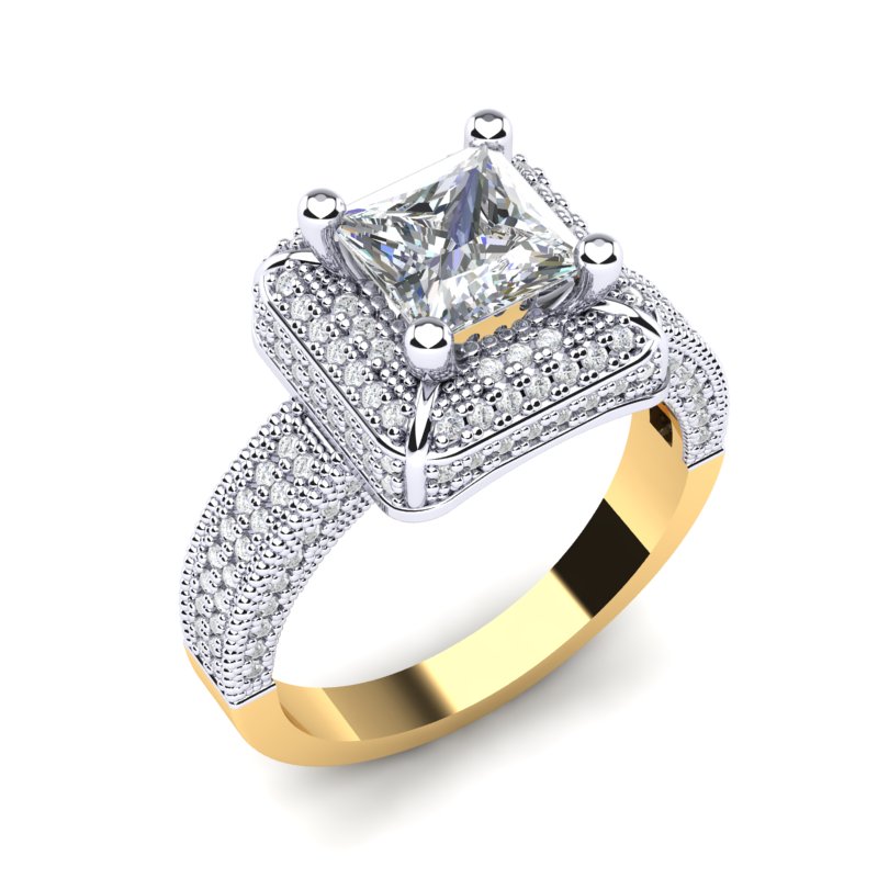 Zlatni prsten sa cirkonima Amaya