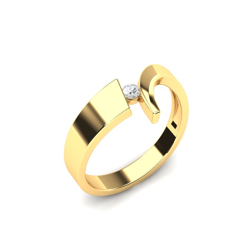Zlatni prsten sa dijamantom Kristin