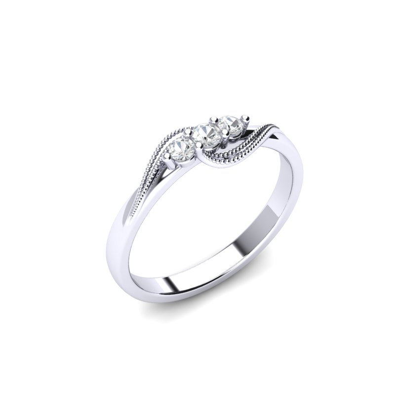 Dijamant na verenickom prstenu Arzu
