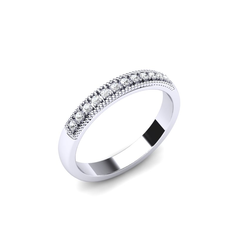 Prsten od belog zlata sa dijamantima Klara