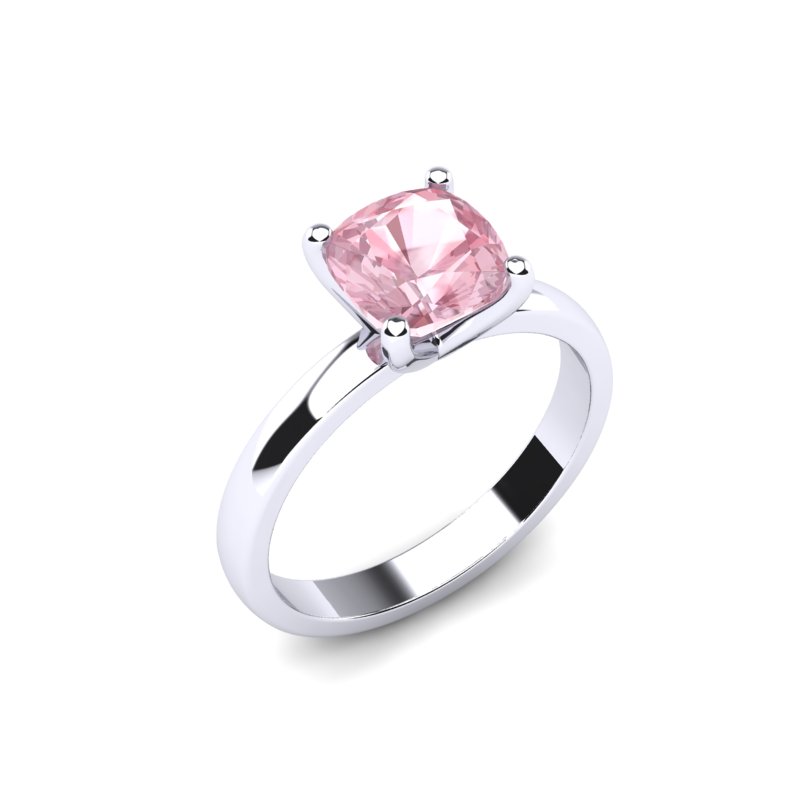 Zlatni verenički prsten sa pink Morganitom Fairness