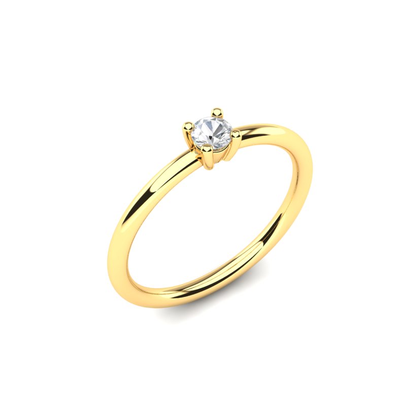 Zlatni prsten sa dijamantom Ophir1