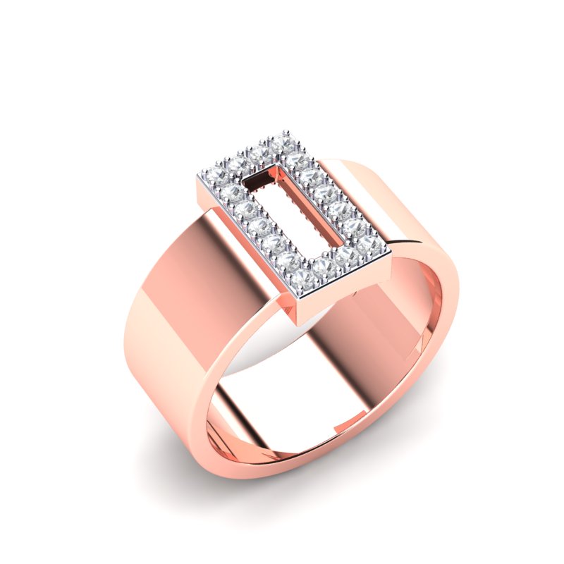 Prsten od crvenog zlata sa dijamantima Jacques 1