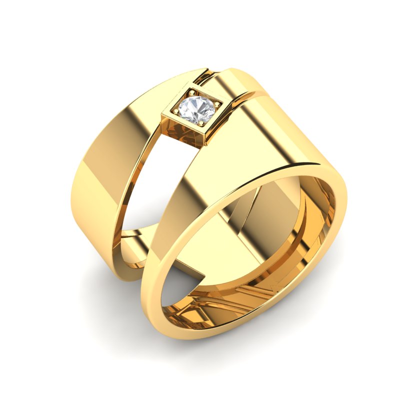 Zlatni prsten sa dijamantom Ileanda