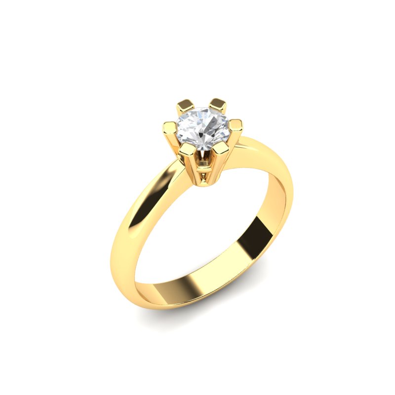 Zlatni prsten sa dijamantom Marla 1