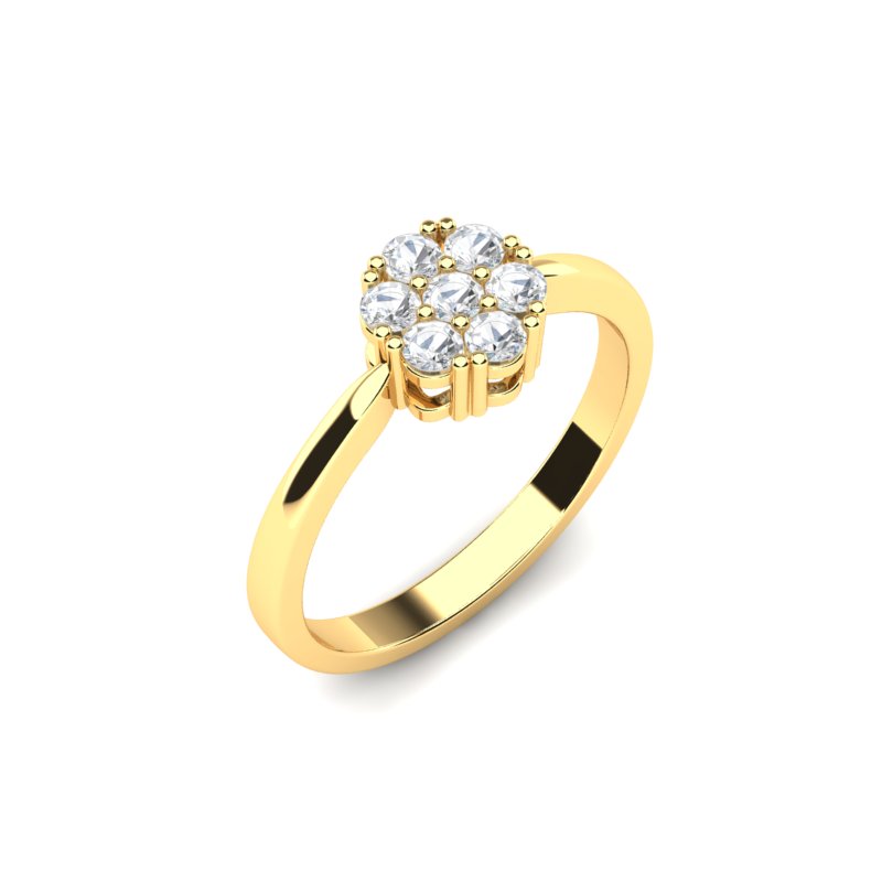 Zlatni prsten sa dijamantima Mirna