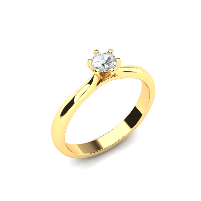 Zlatni prsten sa dijamantom Gabi2