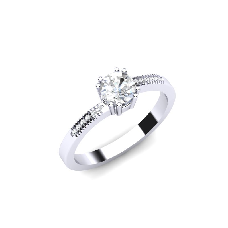 Dijamant na zlatnom prstenu Elsa1