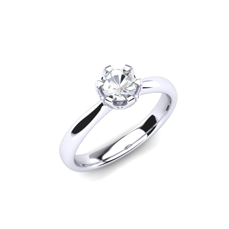 Prsten od belog zlata sa dijamantom Isabela
