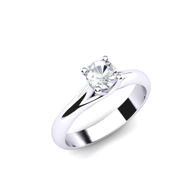 Prsten od belog zlata sa dijamantom Lorena