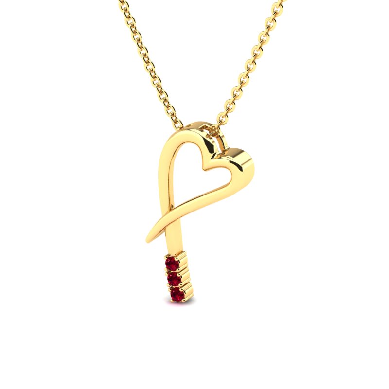 Zlatna ogrlica sa rubinima Hara