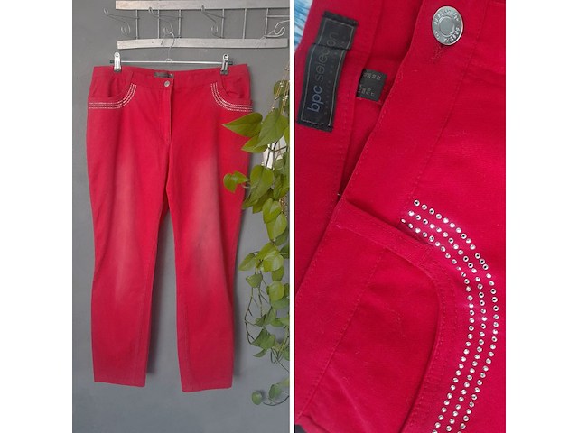 Bonprix crvene pantalone 46