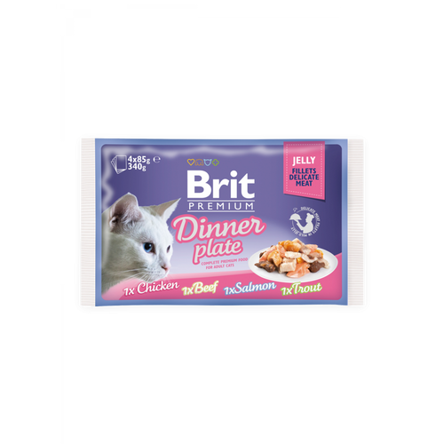 Brit PN Cat Delicate Fileti u želeu Dinner Plate 340 g (4x85g)