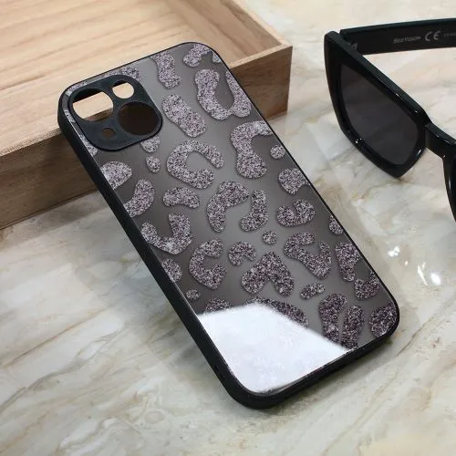 Futrola - maska Shiny glass za iPhone 13 6.1 siva