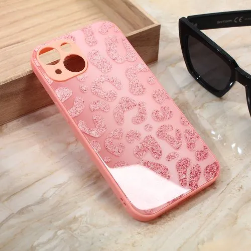 Futrola - maska Shiny glass za iPhone 14 6.1 roza