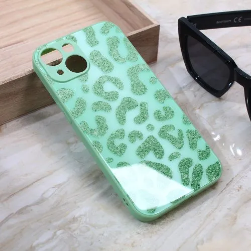Futrola - maska Shiny glass za iPhone 14 6.1 svetlo zelena