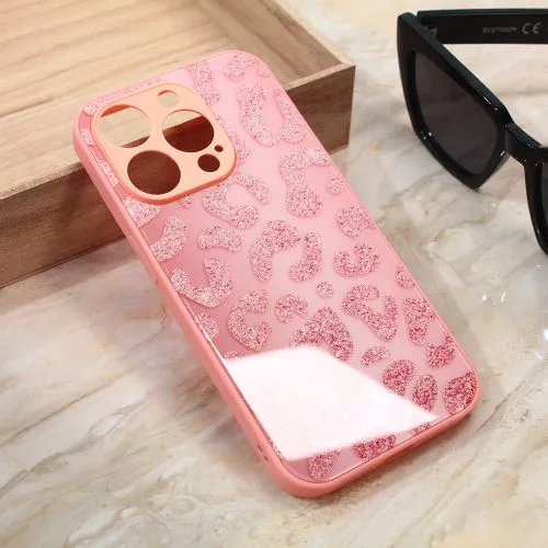 Futrola - maska Shiny glass za iPhone 14 Pro 6.1 roza