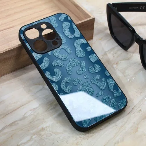 Futrola - maska Shiny glass za iPhone 15 Pro 6.1 plava