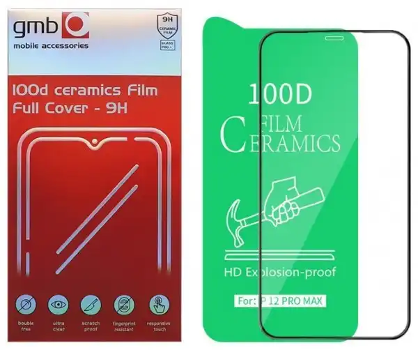 GEMBIRD MSF-IPHONE-13 Pro Max 100D Ceramics Film, Full Cover-9H, zastitna folija za IPHONE 13 Pro Max
