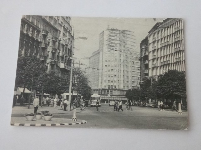 Beograd - Terazije - Automobili - Trolejbus - 1965.g