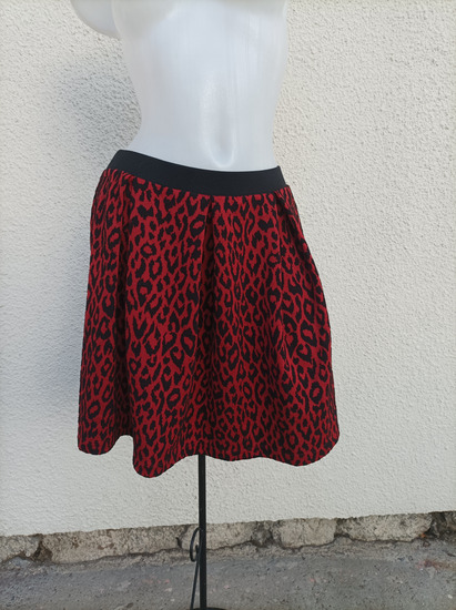 Glam Rock Leopard Suknja L