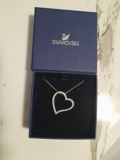 Swarovski srce ogrlica