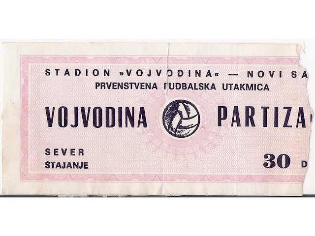 FUDBAL: VOJVODINA - PARTIZAN 09.11.1975