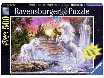 Ravensburger puzzle (slagalice)- Jednorog na reci