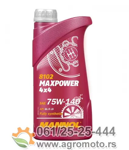 Ulje za menjač MAXPOWER 4X4 75W140 GL5 8102 1L