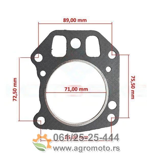 Dihtung glave Briggs & Stratton OHV 691889 65166 273240