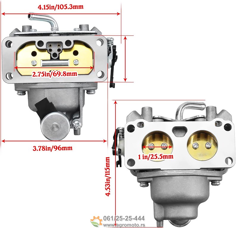 Karburator Kawasaki FH641V FH661V FH680V FH721V FX751V FX850V 22 Ks