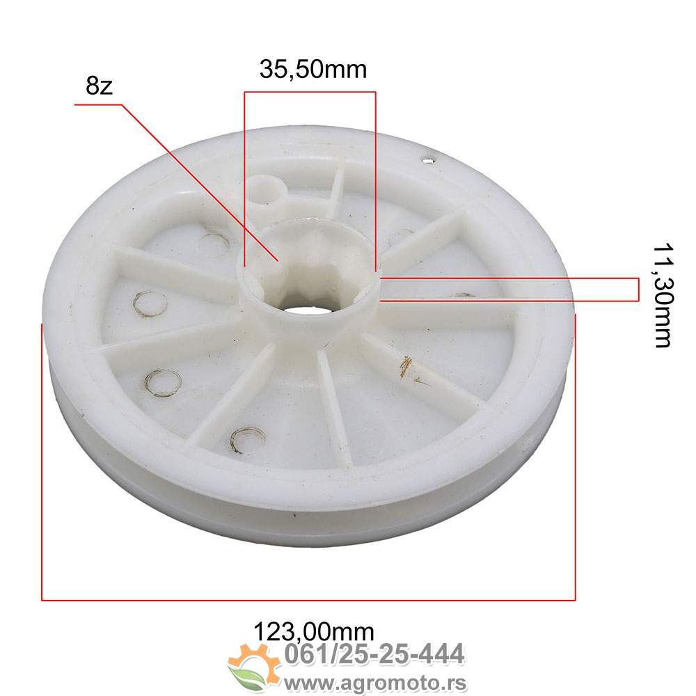 Kotur kanapa Briggs & Stratton 3,75 KS 124 mm