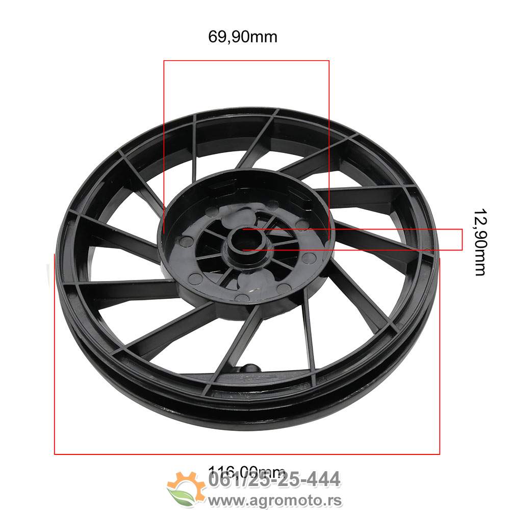 Kotur kanapa Briggs & Stratton 8 KS 160 mm