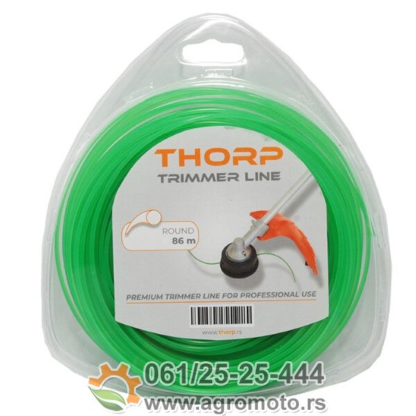 Struna za trimer okrugla 2,7mm 68m Thorp