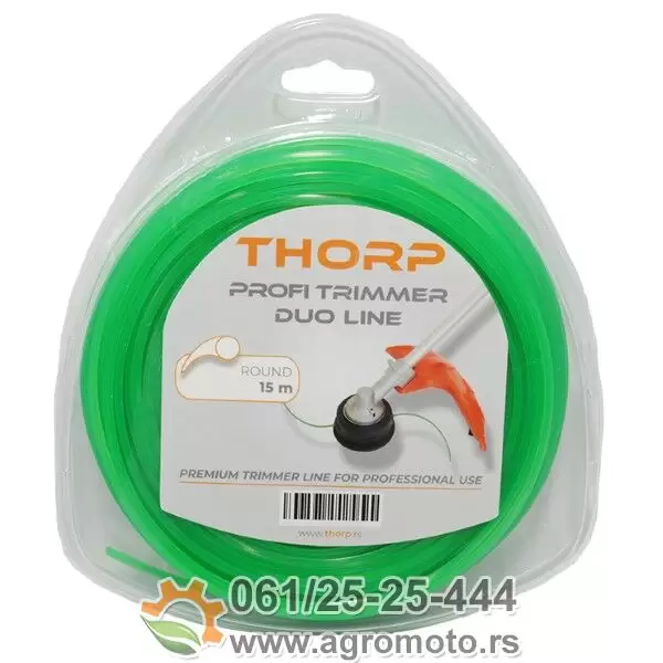 Struna za trimer okrugla 3,0mm 15m Thorp