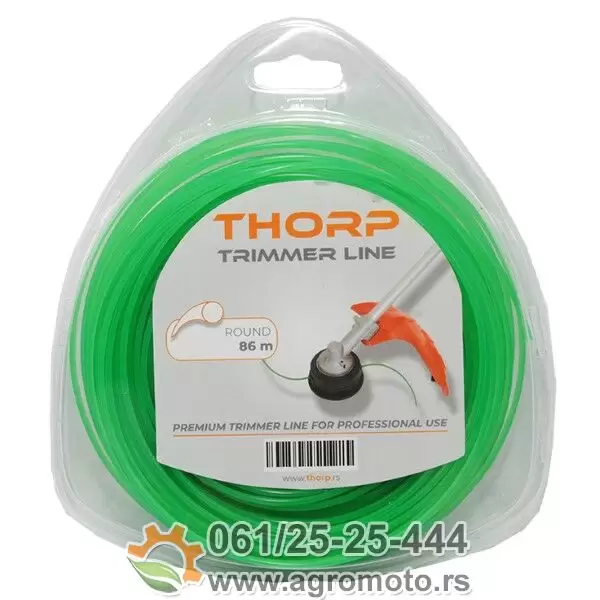 Struna za trimer okrugla 3,0mm 55m Thorp