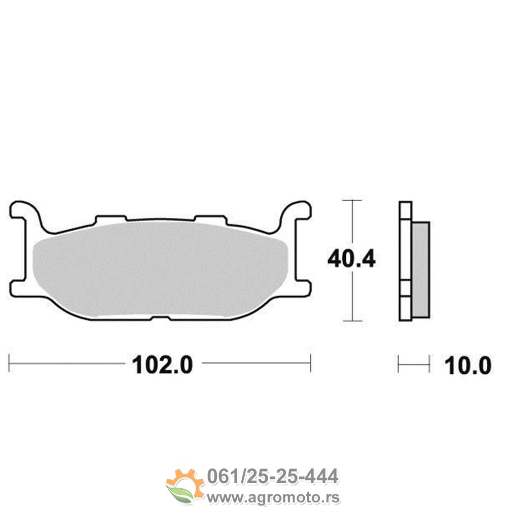 Disk pločice Kyoto S1079 semi sinter