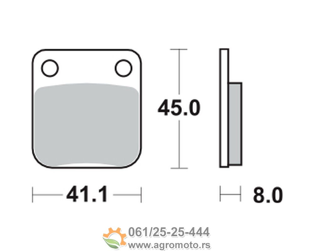 Disk pločice TRW MCB510 organic