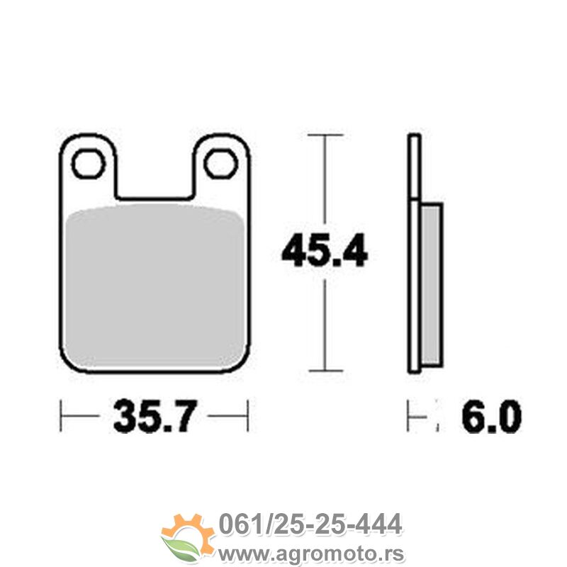 Disk pločice TRW MCB535EC organic